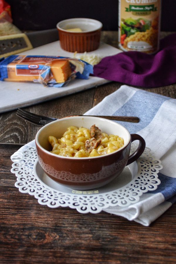 Instant Microwave Mac & Cheese in a Mug - Savory&SweetFood