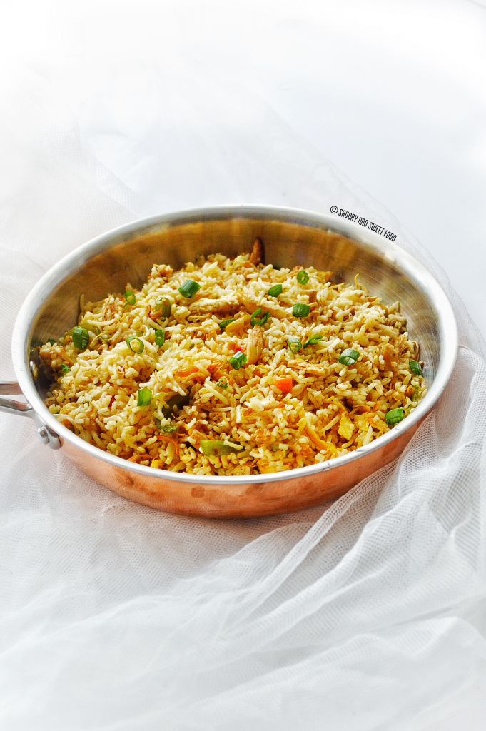 Spicy Chicken Fried Rice - Savory&SweetFood