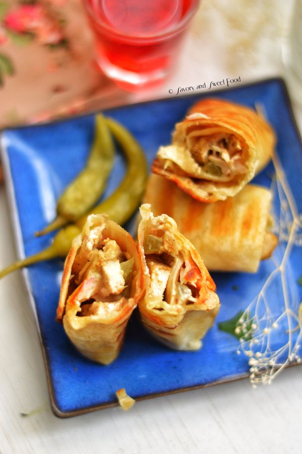 Chicken Shawarma Wrap - Savory&SweetFood
