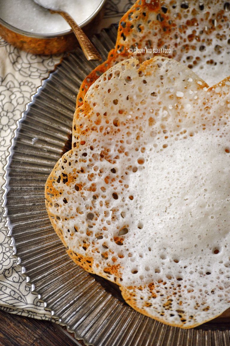 Vellapam/ Paalappam/ Appam/ Lace Hoppers - Savory&SweetFood