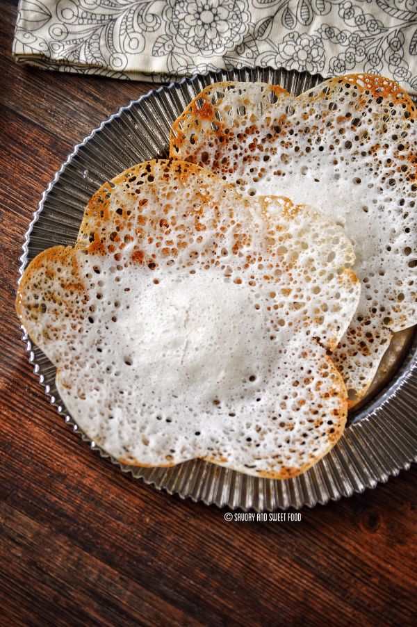 Vellapam/ Paalappam/ Appam/ Lace Hoppers - Savory&SweetFood