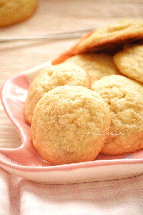 White Chocolate Cookies - Savory&SweetFood