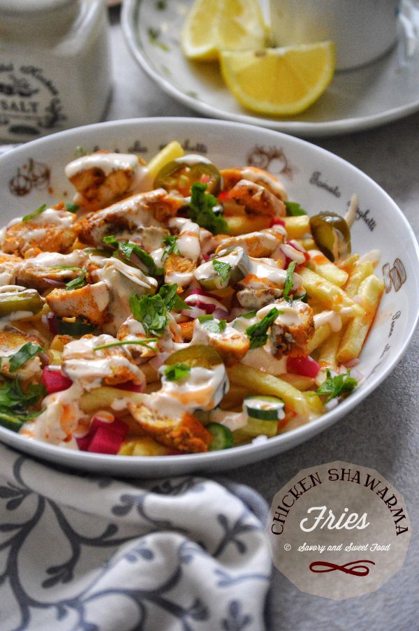 Chicken Shawarma Fries - Savory&SweetFood