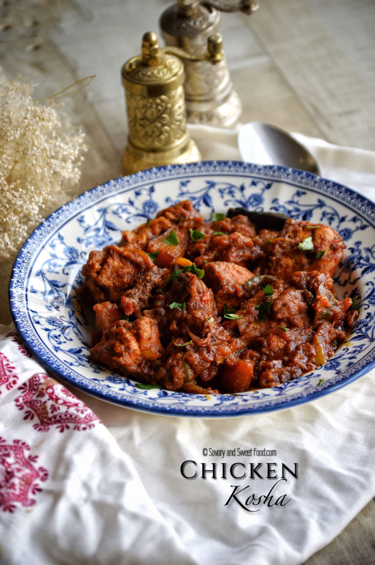 Bengali Chicken Kosha - Savory&SweetFood
