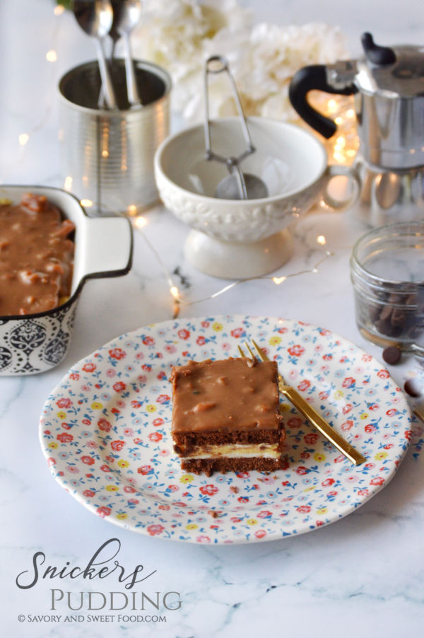 Snickers Pudding - Savory&SweetFood