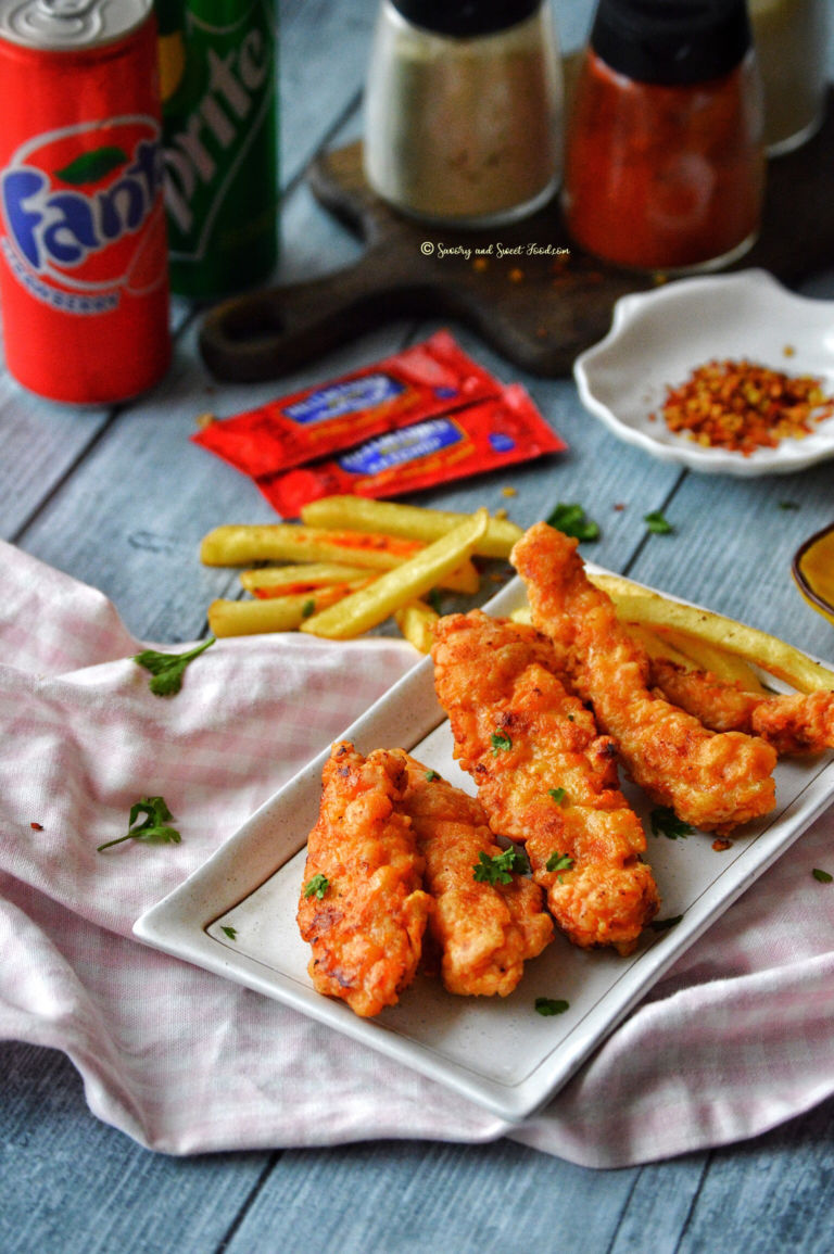 Crispy Fried Chicken Strips - Savory&SweetFood