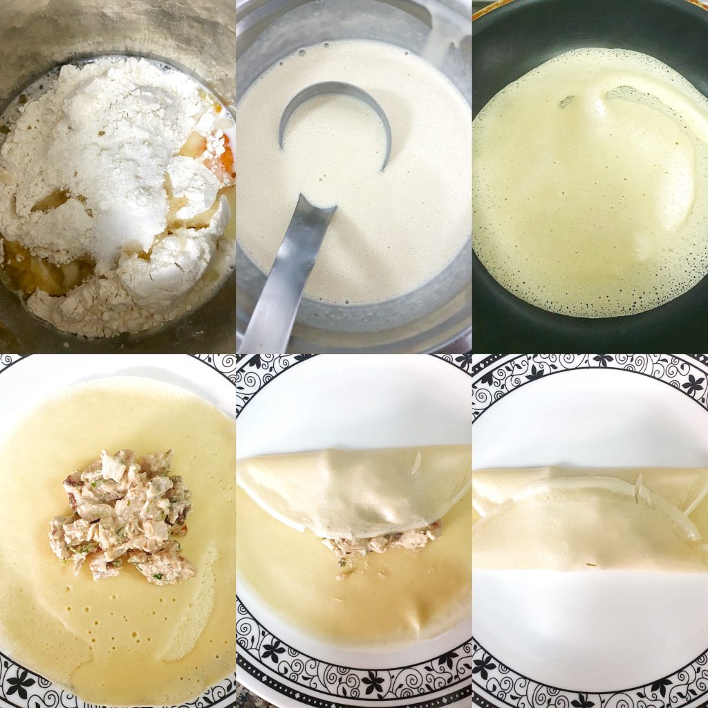 Chicken Crepe Bake - Savory&SweetFood