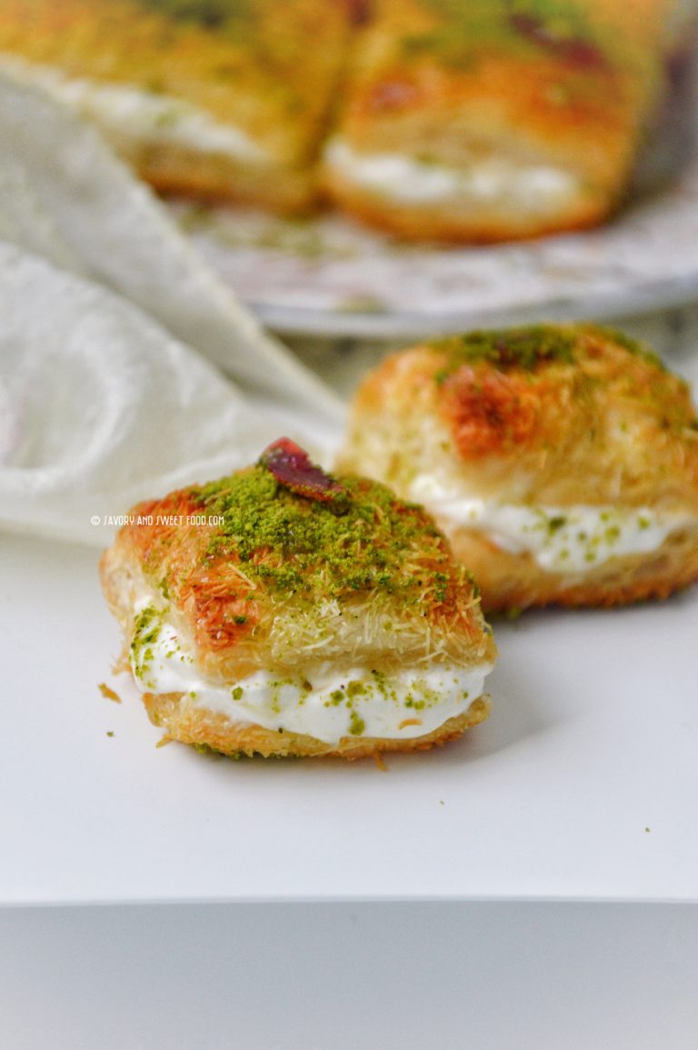 Mini Kunafa Cream Puffs - Savory&SweetFood