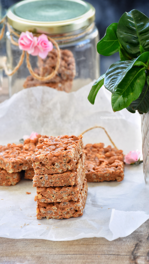 3 Ingredient Crunch Bars - Savory&SweetFood