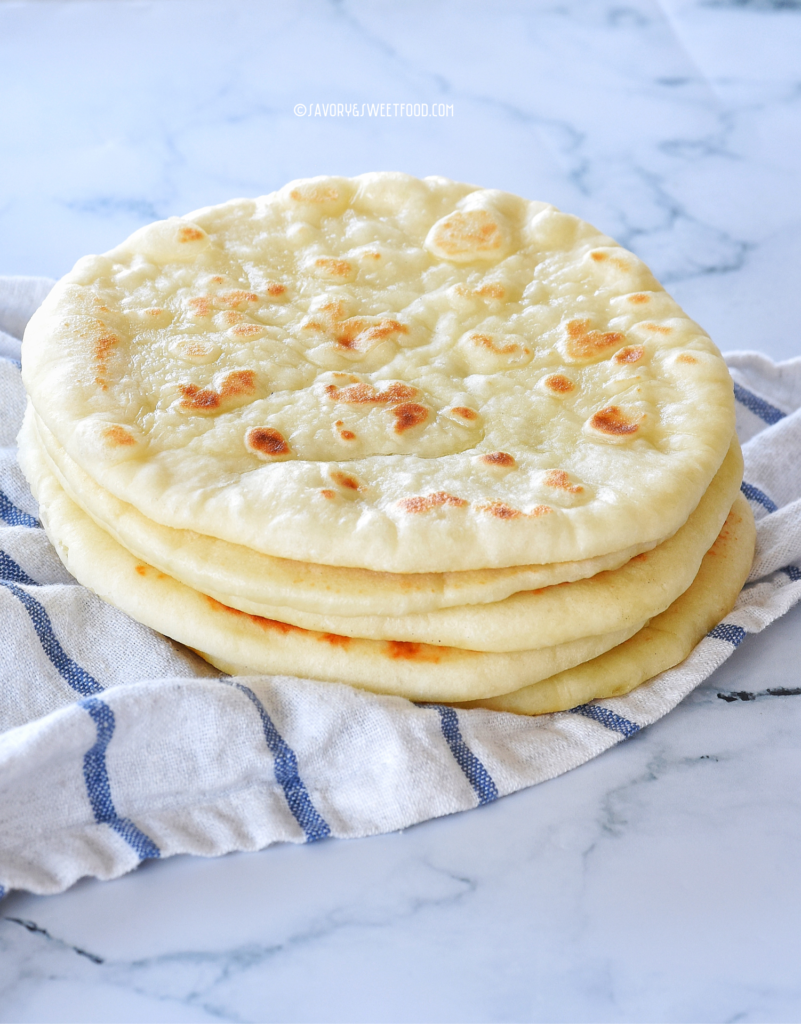 Turkish Bazlama-Super Soft Turkish Flatbread - Savory&SweetFood