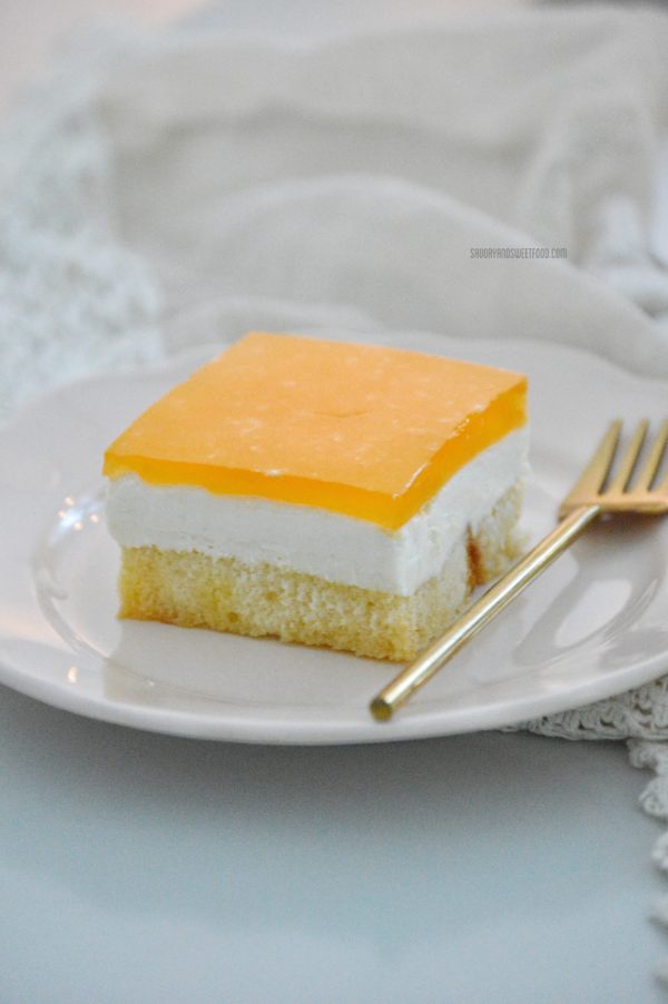 White Chocolate & Mango Jelly Pudding (5 Ingredient) - Savory&SweetFood