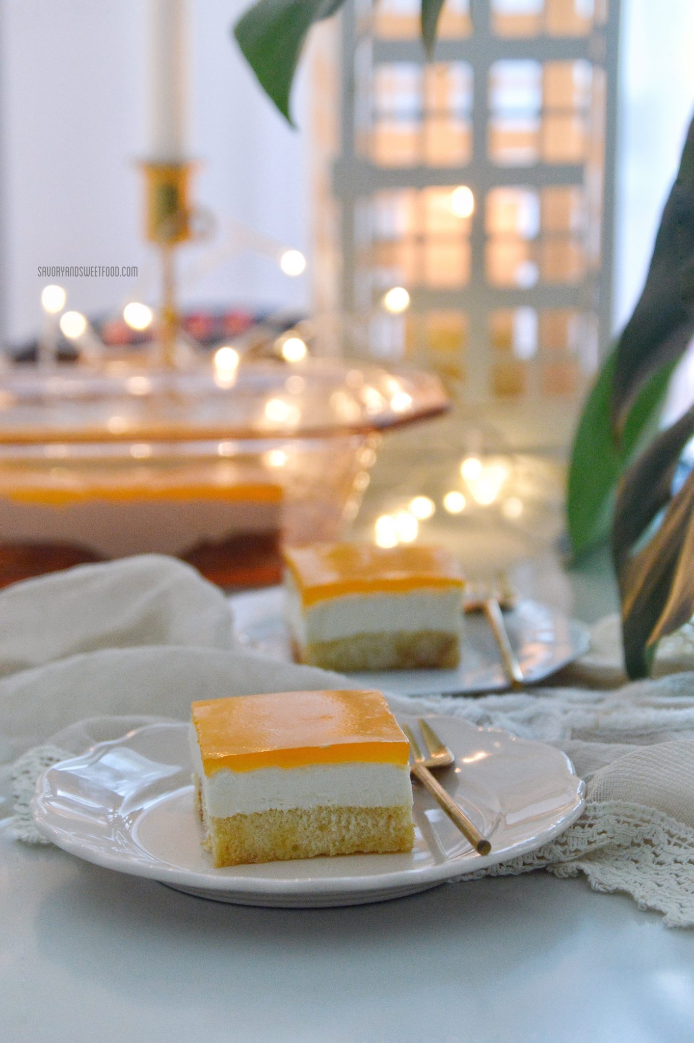 White Chocolate & Mango Jelly Pudding (5 Ingredient) - Savory&SweetFood
