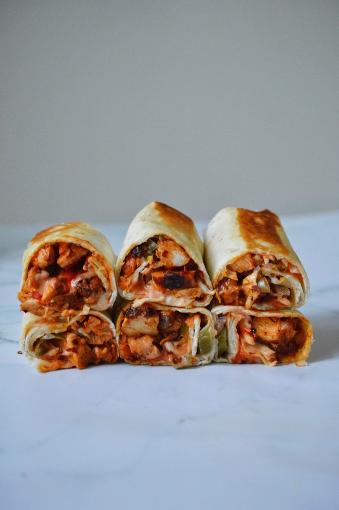 Peri Peri Chicken Wrap - Savory&SweetFood